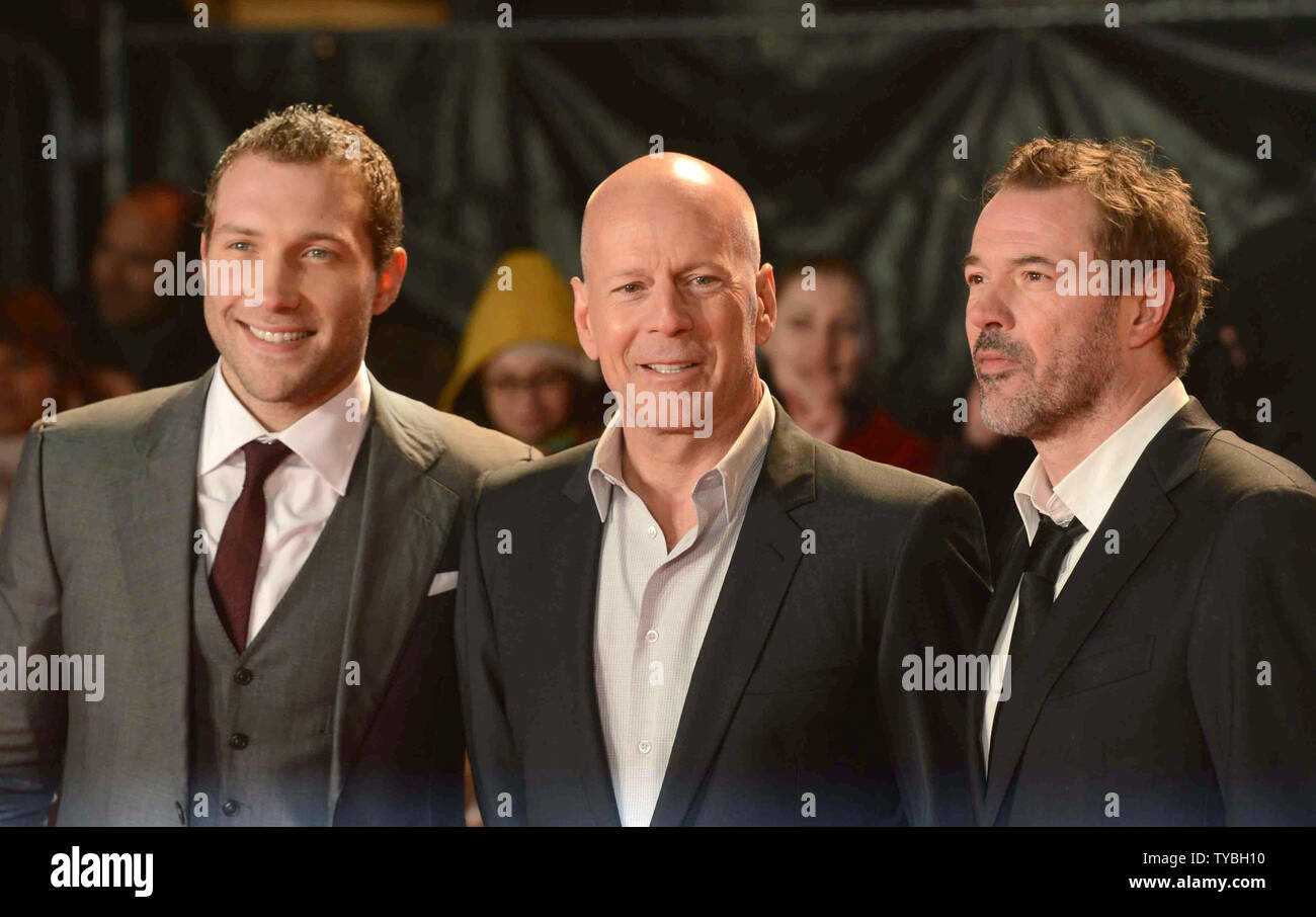 Jai Courtney Bruce Willis Sebastian Koch High Resolution Stock ...