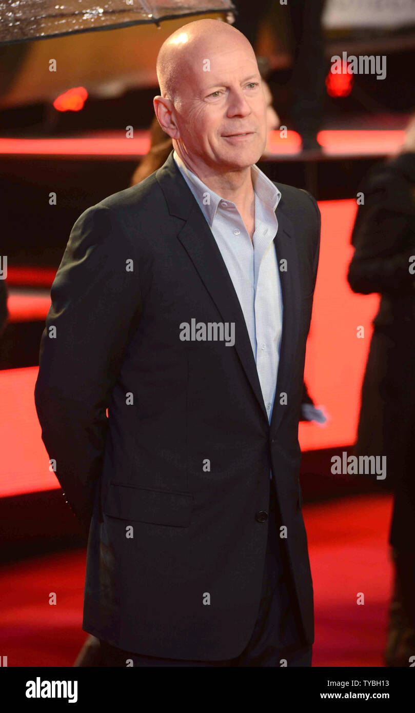 American actor Bruce Willis attends the UK premiere of "A Good Day To ...