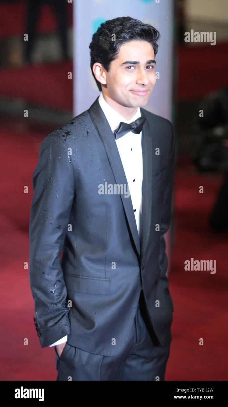 Actor Suraj Sharma arrives at the Baftas Awards Ceremony at The Royal Opera House, London on ...