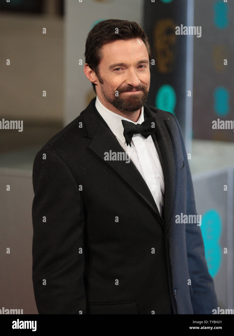 Actor Hugh Jackman arrives at the Baftas Awards Ceremony at The Royal ...