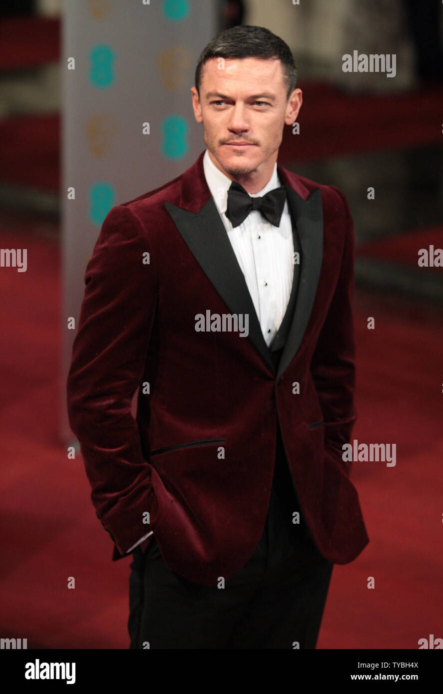 Actor Luke Evans arrives at the Baftas Awards Ceremony at The Royal ...