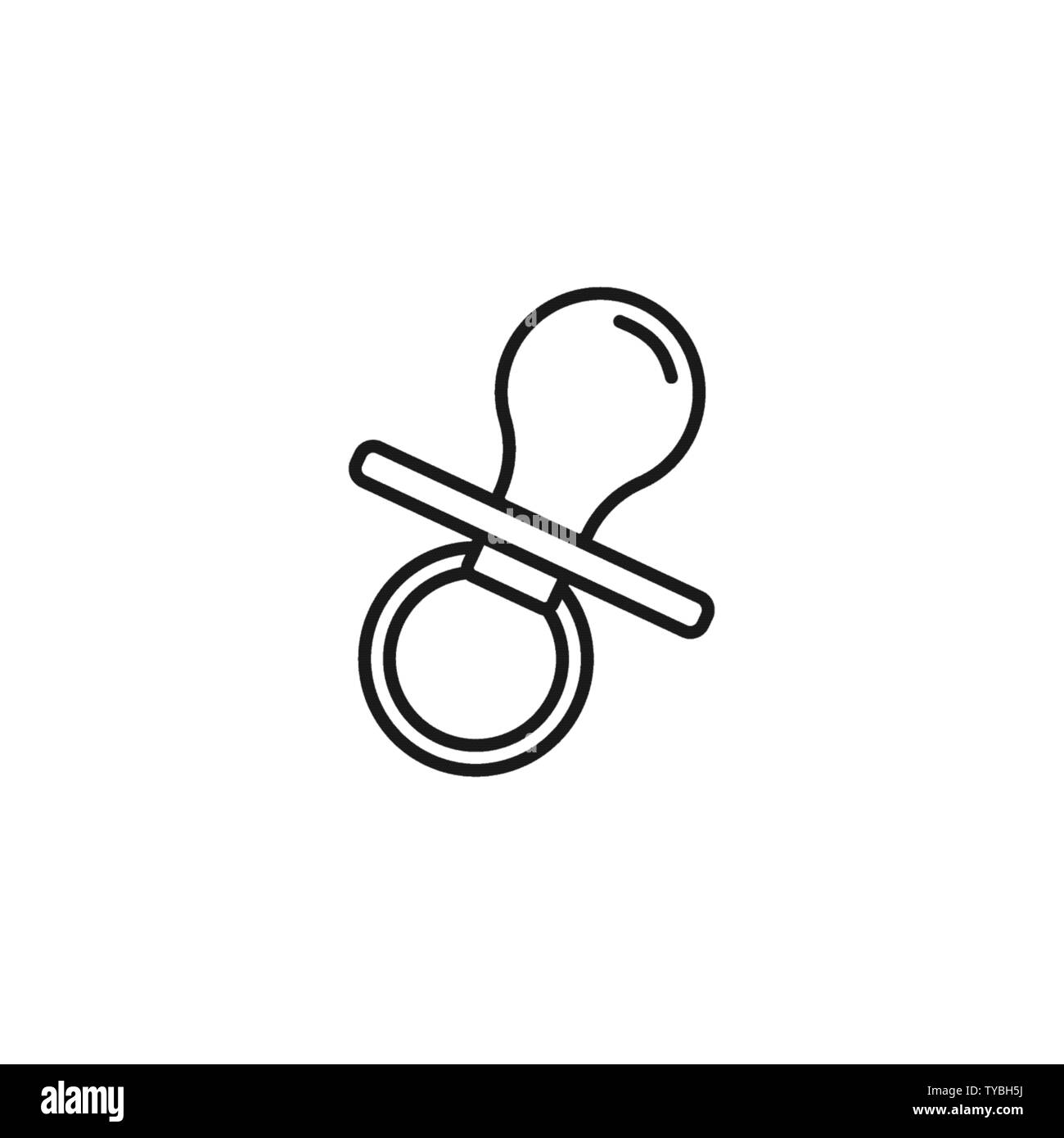 Baby Pacifier Outline