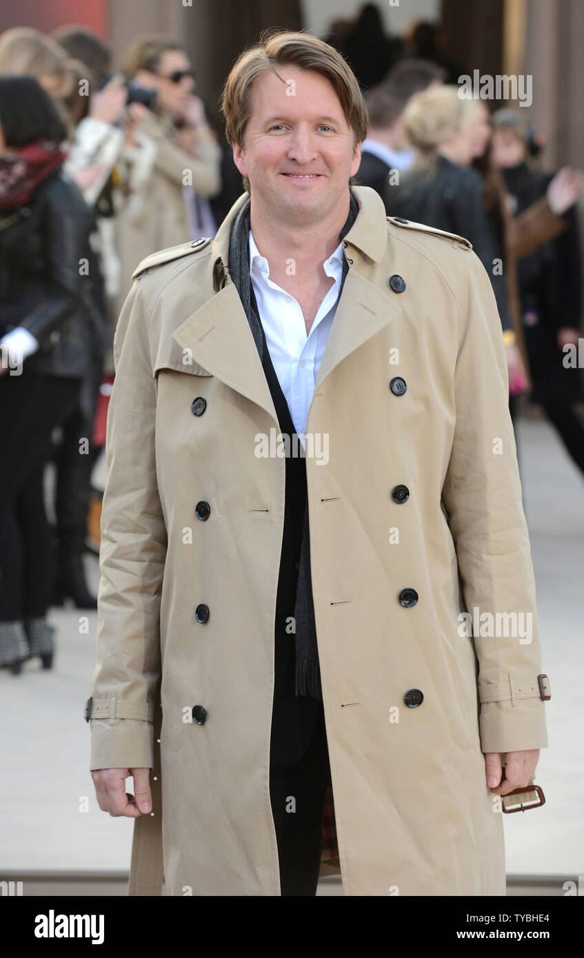 English film director Tom Hooper attends the Burberry Prorsum ...
