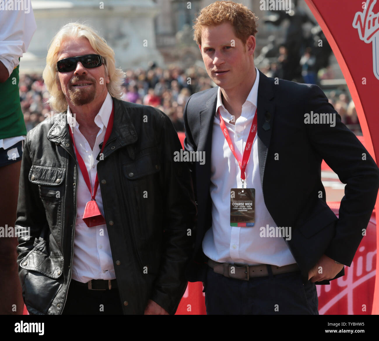 HRH Prince Harry and Virgin CEO Sir Richard Branson in the Winners ...