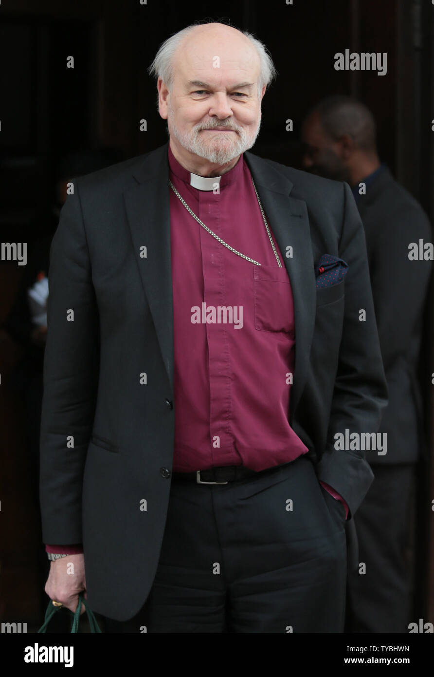 Bishop of London David Chartres poses for the media at the Memorial ...