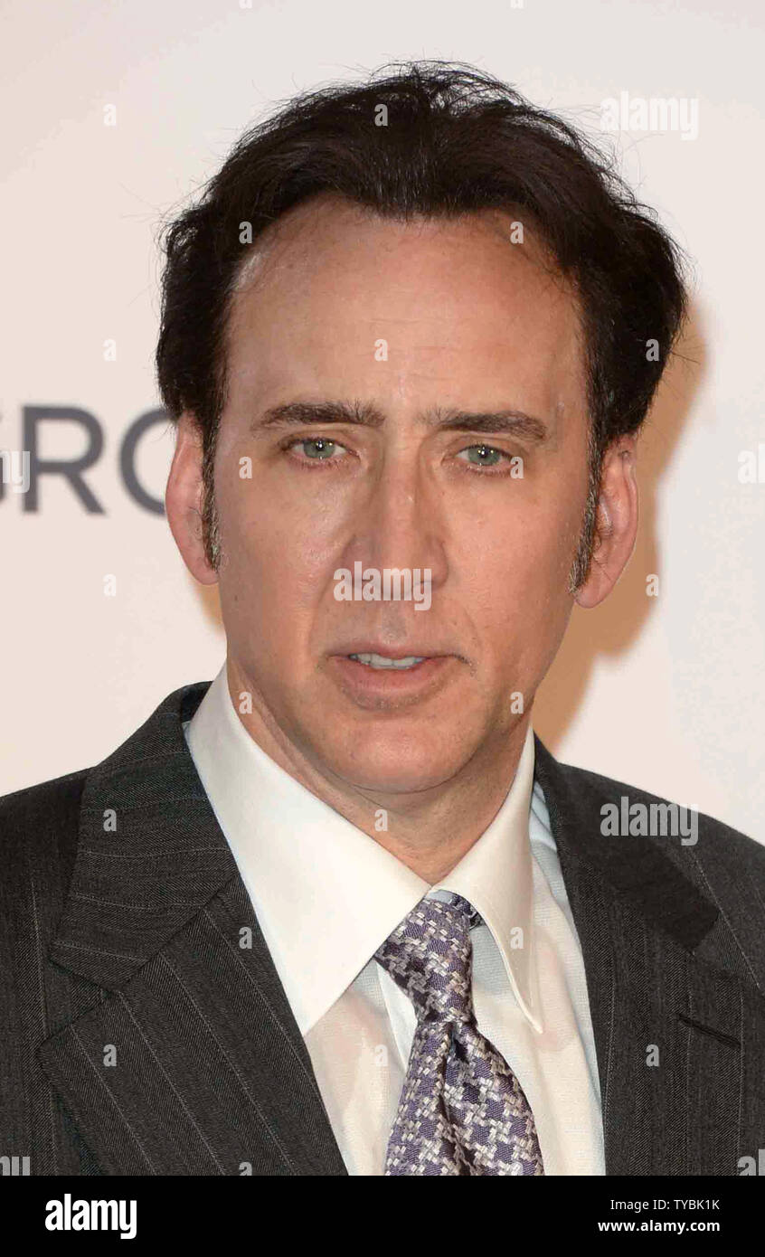 American actor Nicolas Cage attends The UK premiere of "Frozen Ground ...