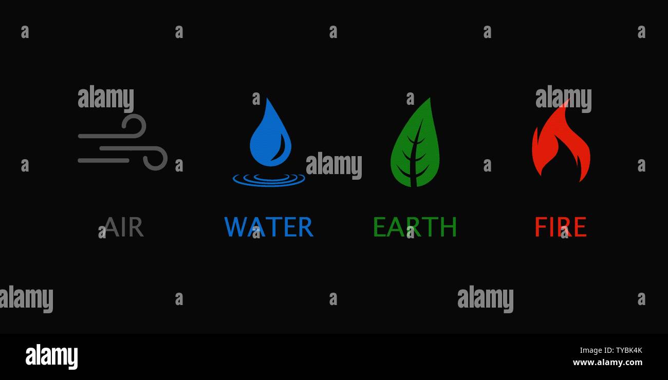 Air four elements Stock Vector Images - Alamy