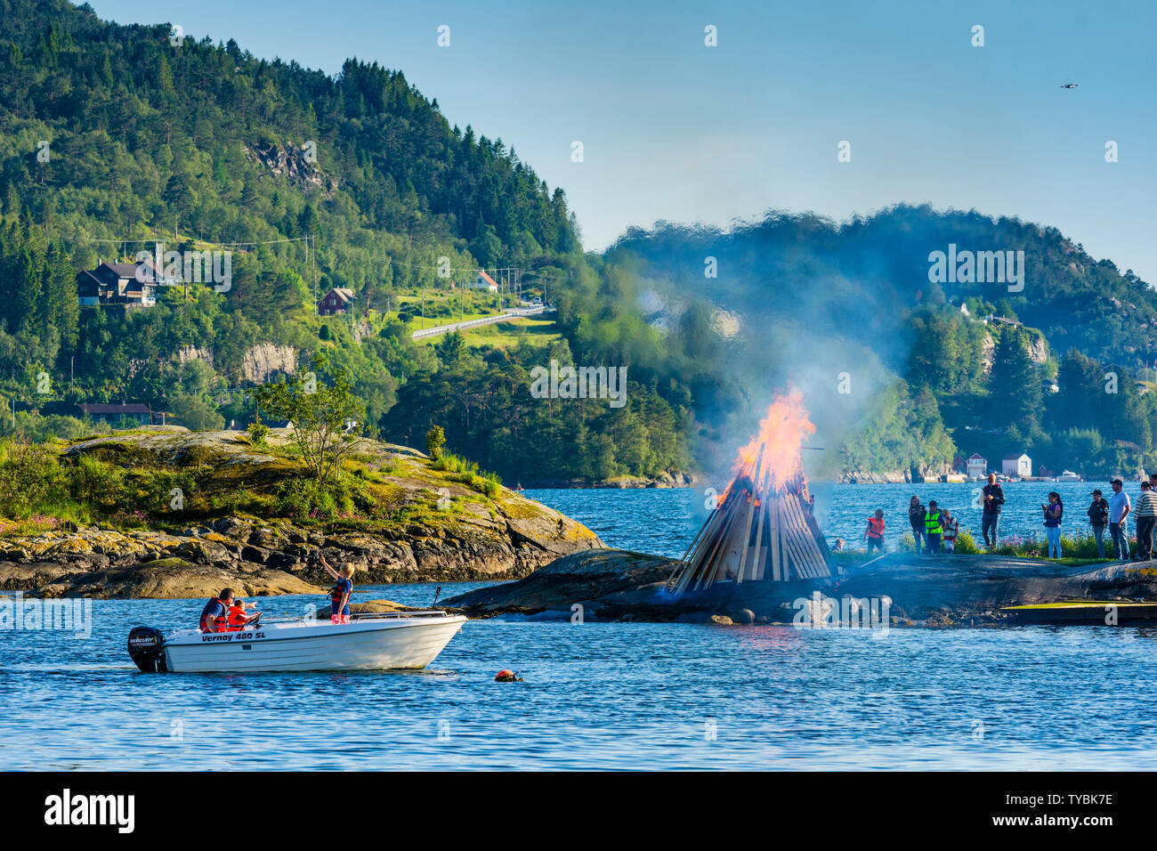 The celebration of midsummer in Norway and the birth of st. John Stock ...
