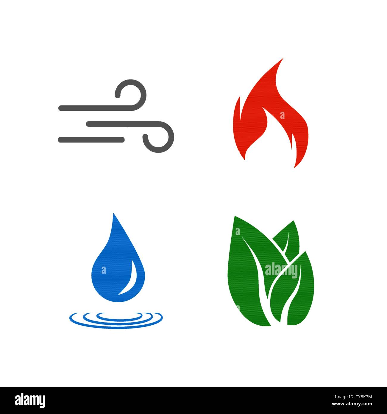 Four elements symbol. Vector illustration flat Stock Vector Image & Art ...