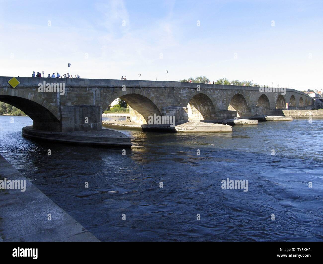 The Stone Bridge of Regensburg is 900 years old and the oldest so ...