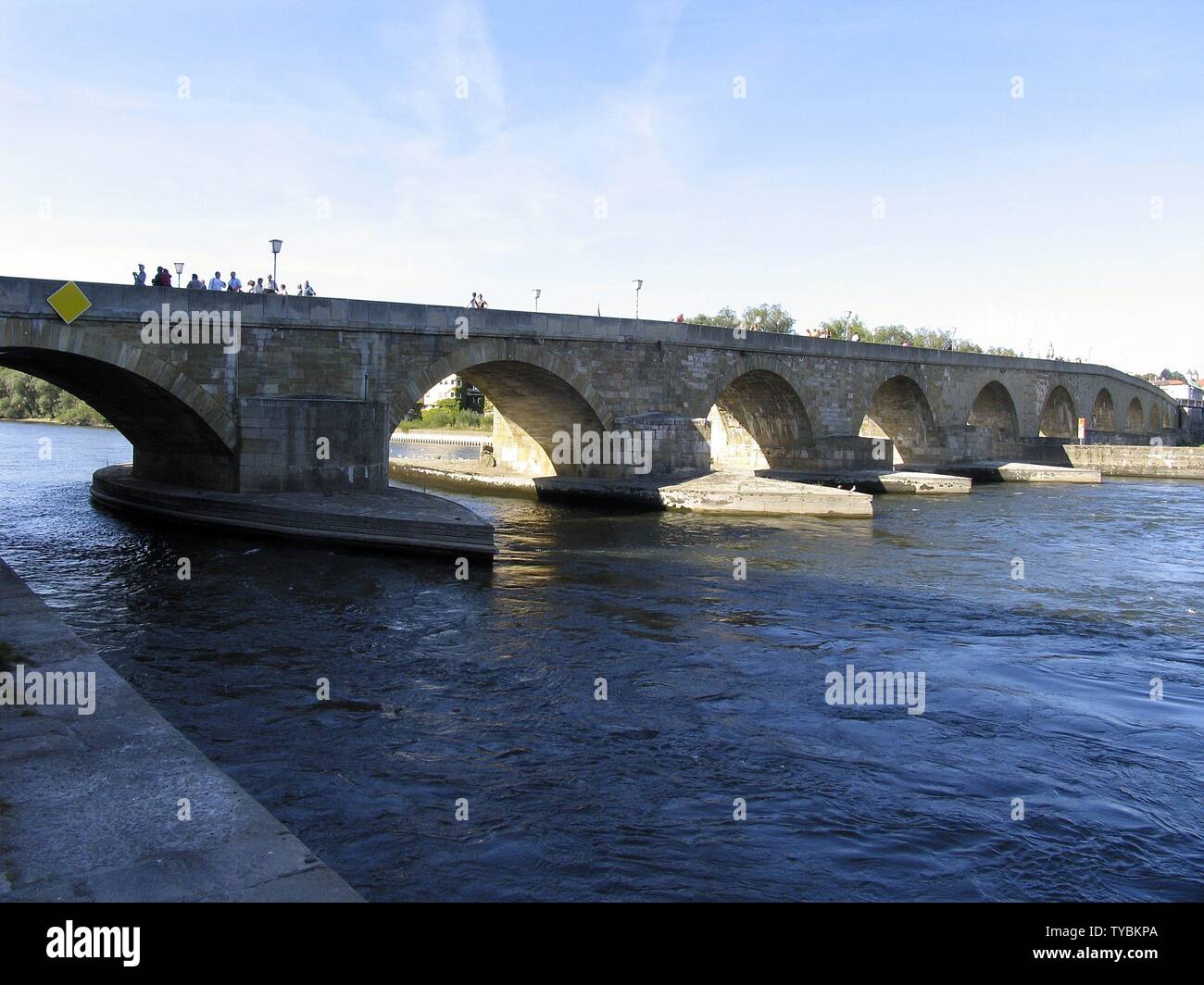 The Stone Bridge of Regensburg is 900 years old and the oldest so ...