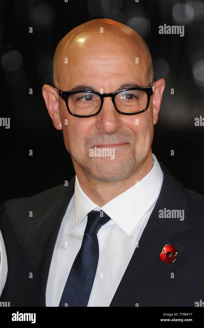 American actor Stanley Tucci attends the World Premiere of "The Hunger ...