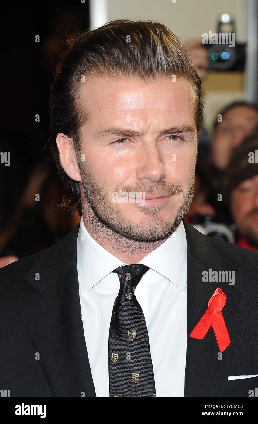 English former footballer David Beckham attends the World Premiere of ...