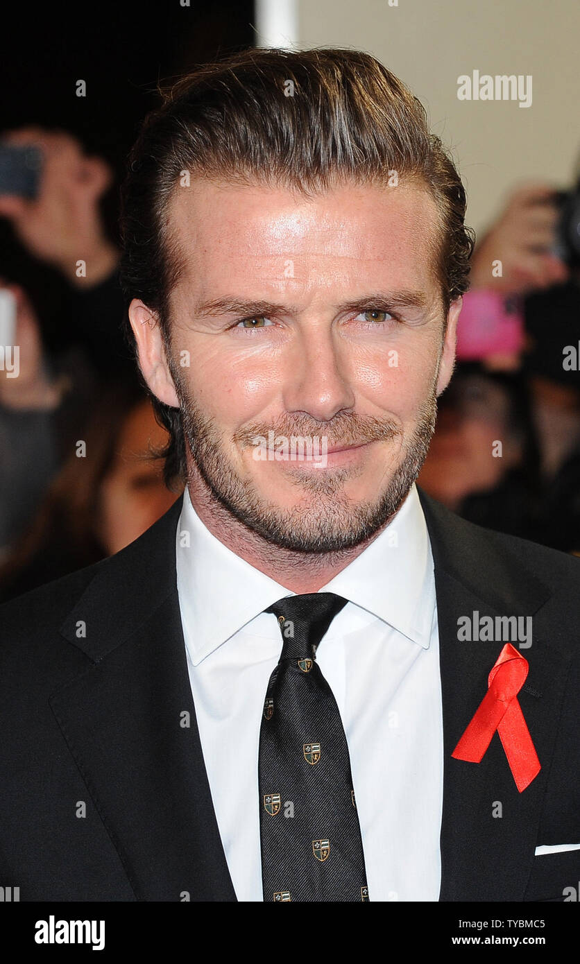 English former footballer David Beckham attends the World Premiere of ...