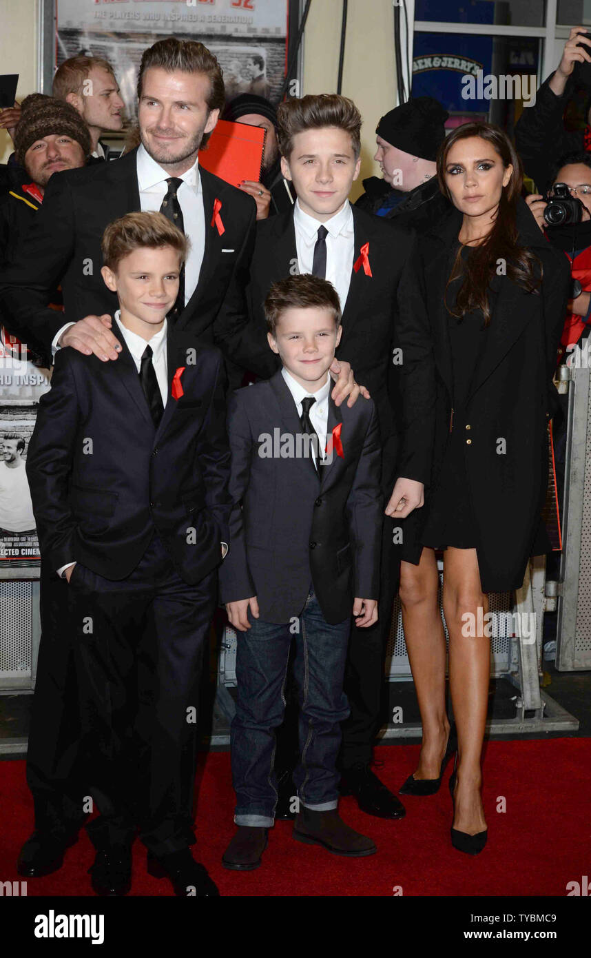 English former footballer David Beckham, English fashion designer ...