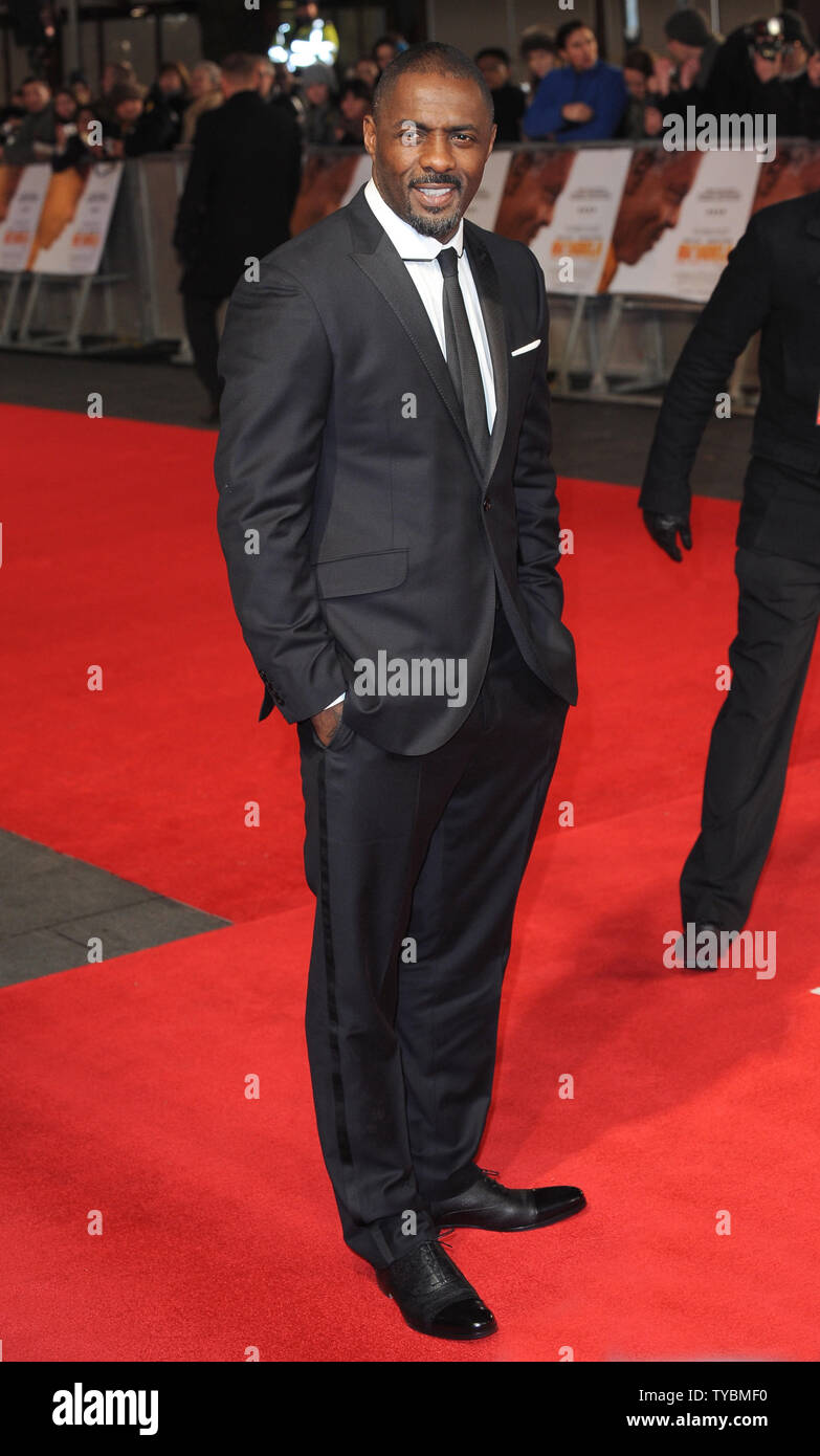 English actor Idris Elba attends the Royal film performance of 'Mandela ...