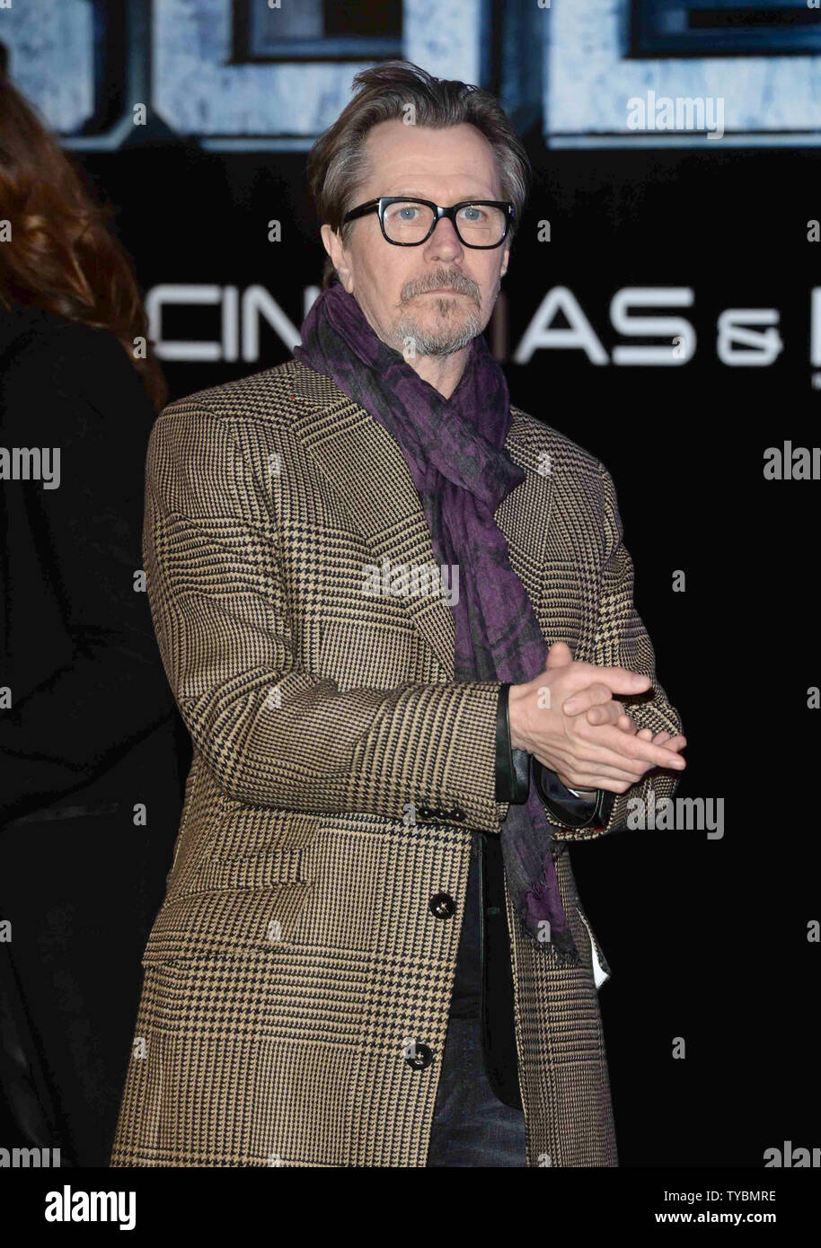 English actor Gary Oldman attends the World premiere of 'Robocop' at ...