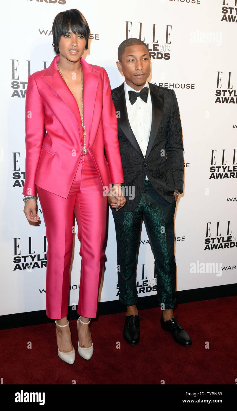 American musician Pharrell Williams and girlfriend attend "Elle Style ...