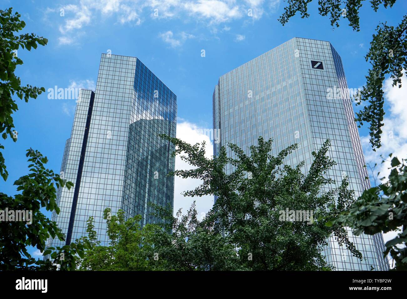 Germany: Headquarters of Deutsche Bank in Frankfurt, Hesse.Photo from ...