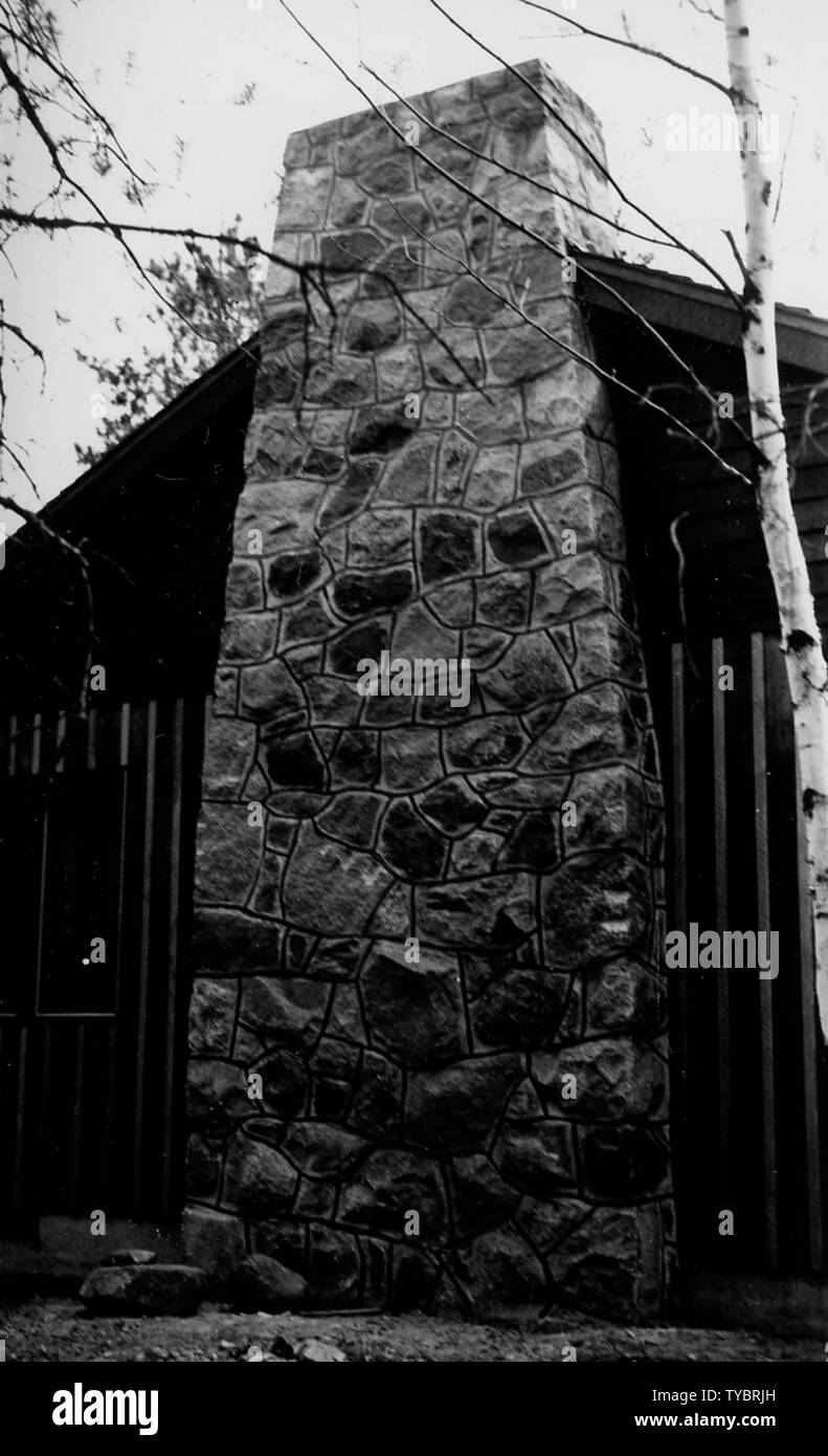 Photograph of Chimney to Recreation Building at Nesbit Lake ...