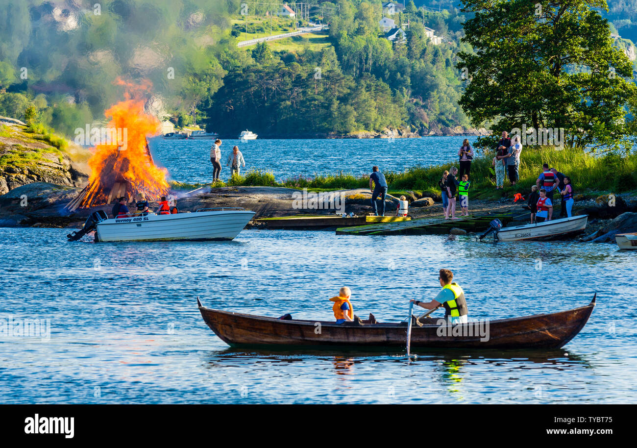 The celebration of midsummer in Norway and the birth of st. John Stock ...