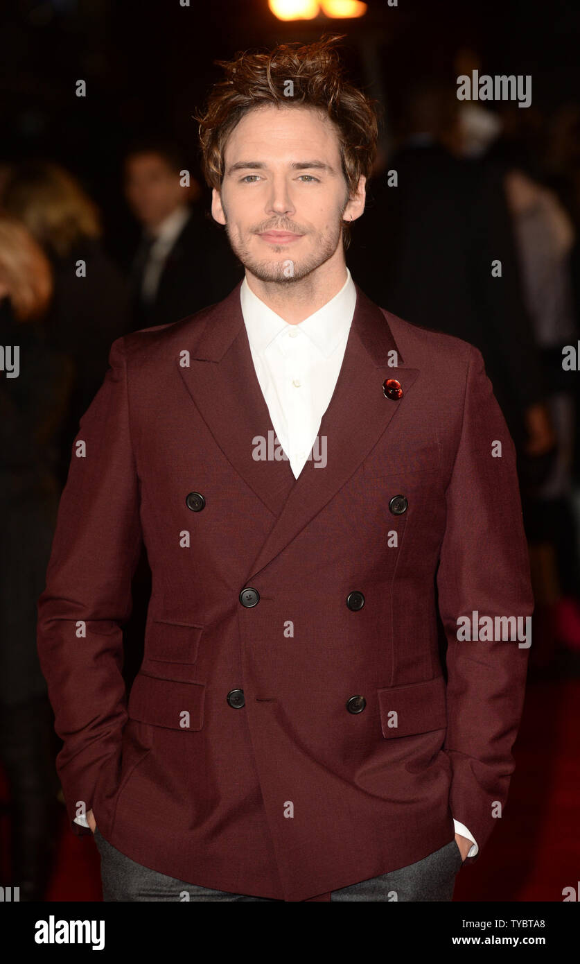 English actor Sam Claflin attends the World Premiere of 'The Hunger ...