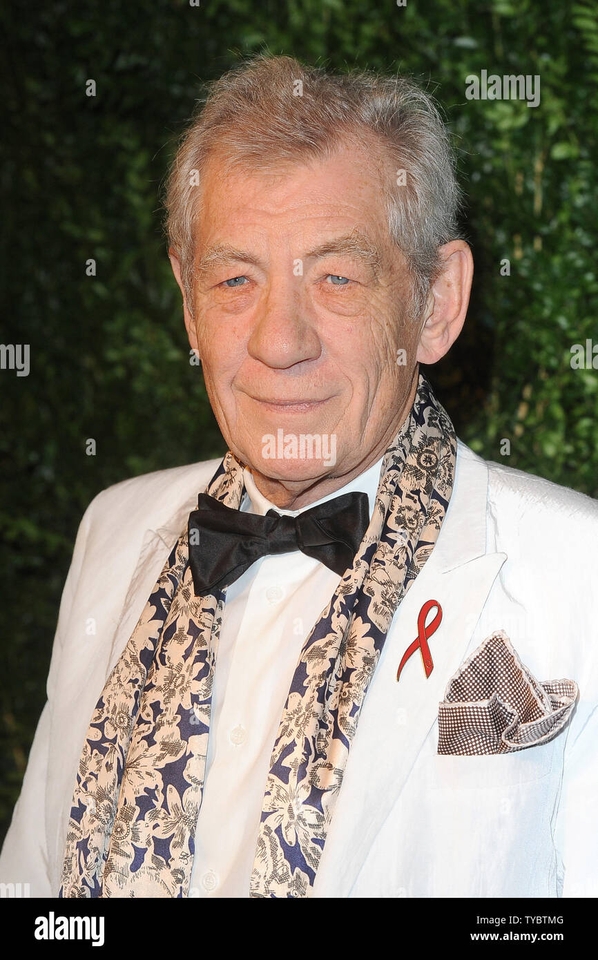 English actor Sir Ian McKellen attends the London Evening Standard ...