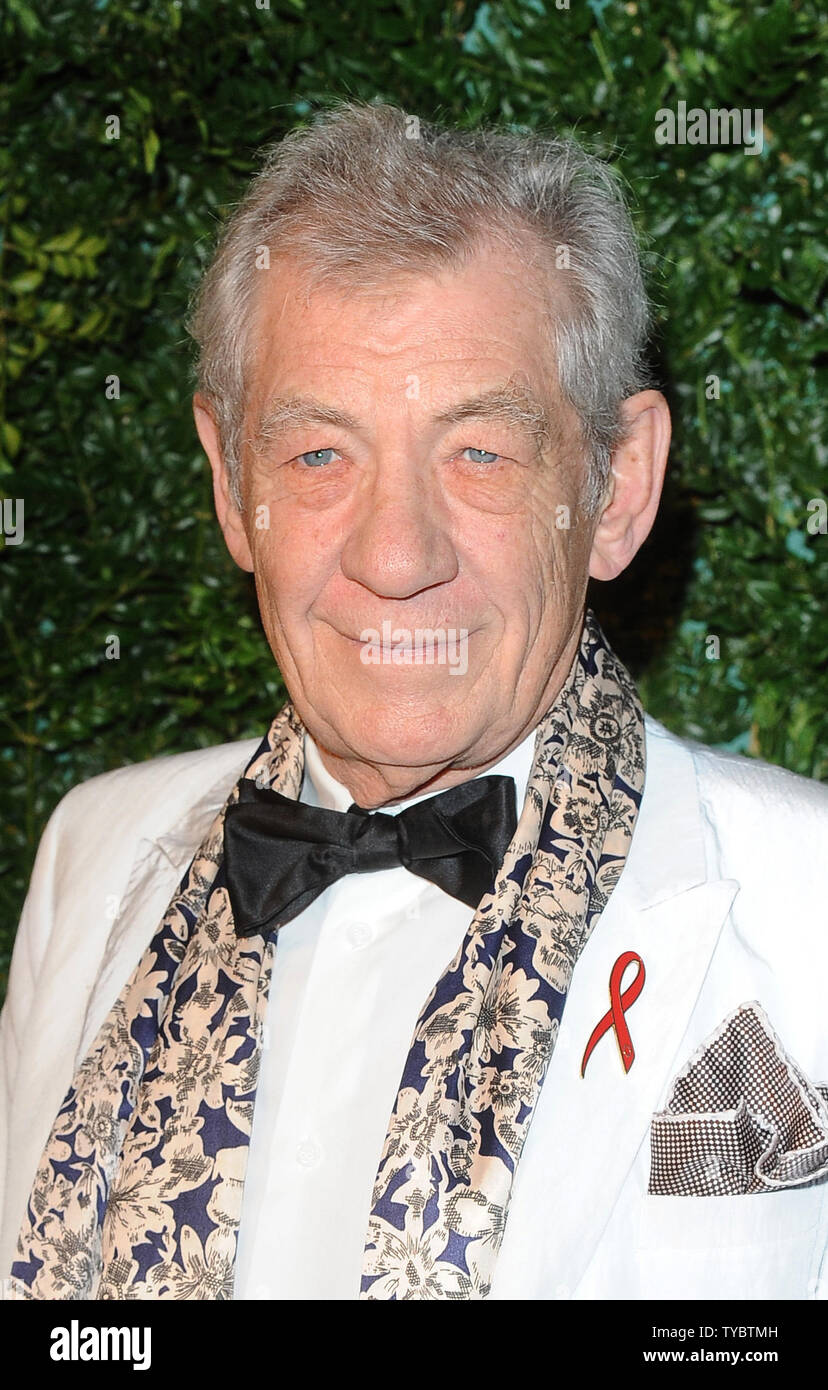 English actor Sir Ian McKellen attends the London Evening Standard ...