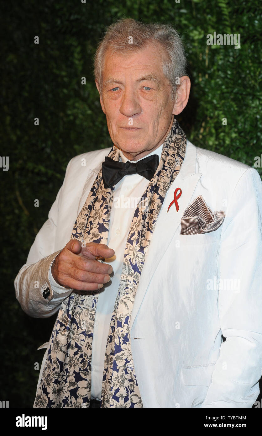 English actor Sir Ian McKellen attends the London Evening Standard ...