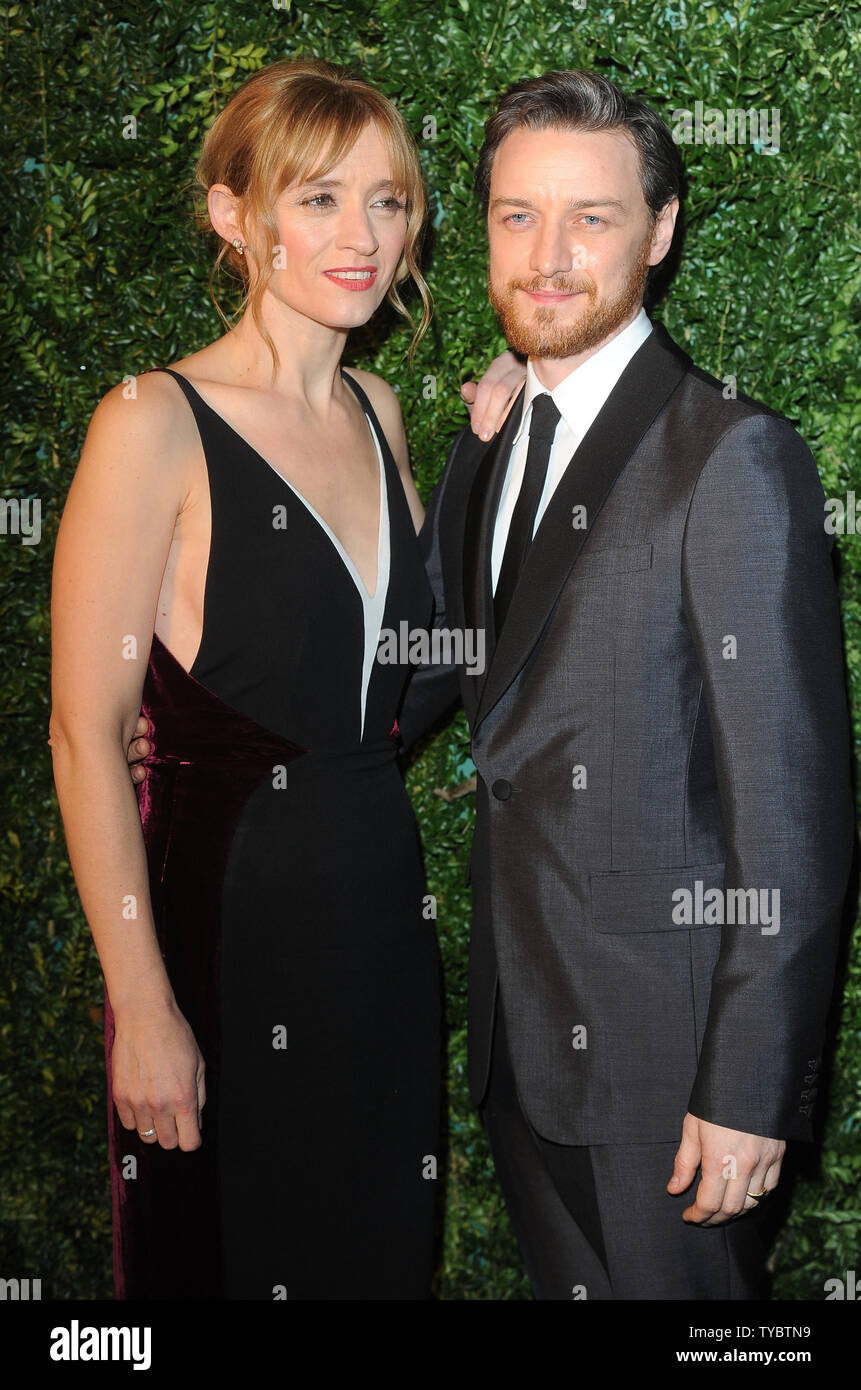 English actress Anne-Marie Duff and Scottish actor James McAvoy attend ...
