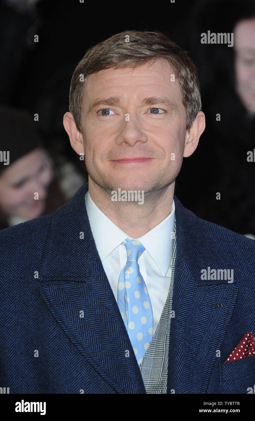English actor Martin Freeman attends the World Premiere of 'The Hobbit ...