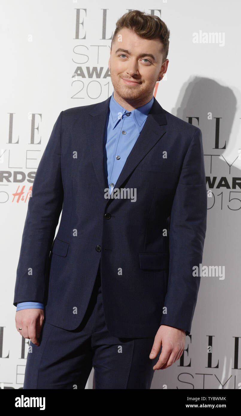 British singer Sam Smith attends the "Elle Style Awards" at the Walkie ...