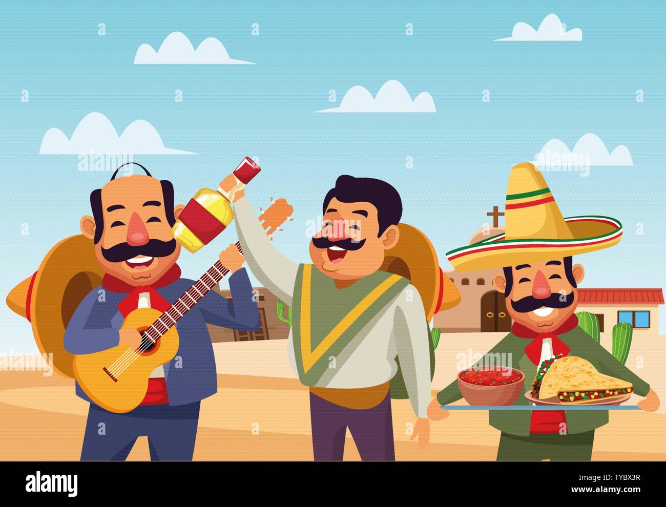 mexican traditional culture icon cartoon Stock Vector Image & Art - Alamy