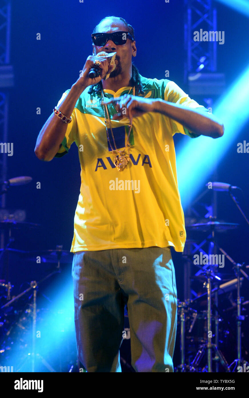 American rapper Snoop Dogg performs at the BBC Radio Big Weekend in ...