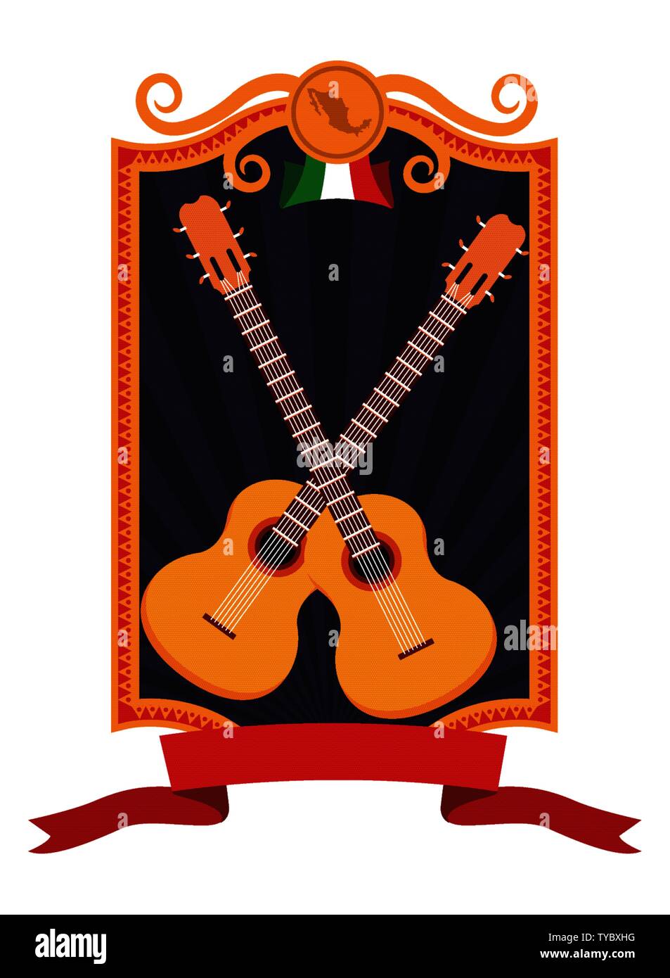 Mexican guitarist Stock Vector Images - Alamy