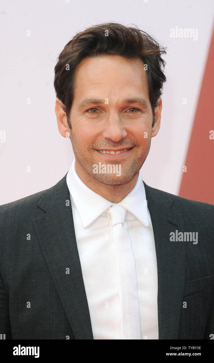 American actor Paul Rudd attends The European Premiere of 'Ant-Man' at ...