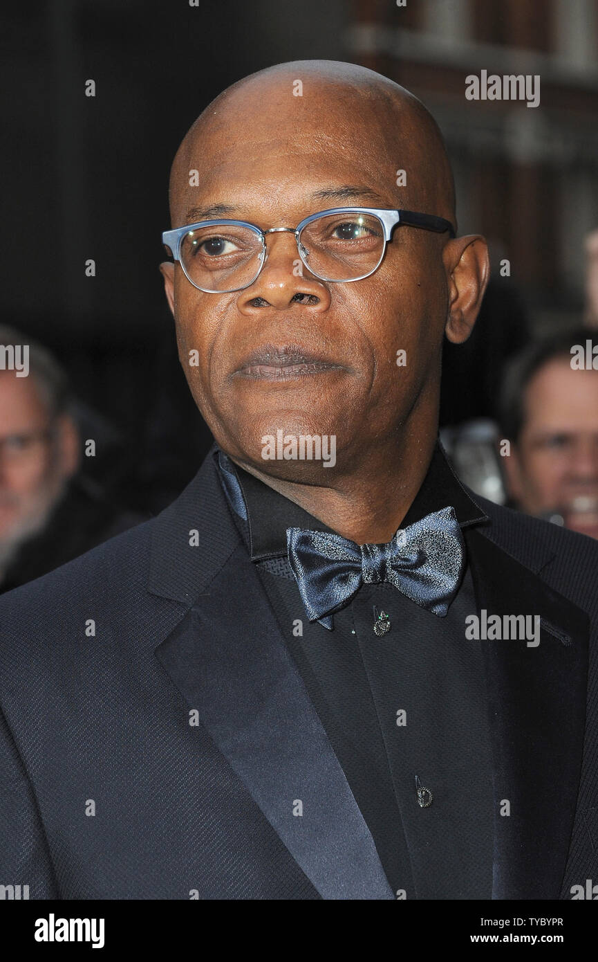 American actor Samuel L Jackson attends the GQ Men Of The Year Awards ...