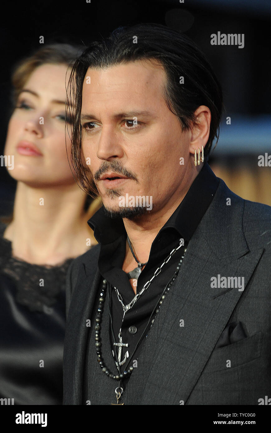 American actor Johnny Depp attends a screening for "Black Mass" during ...