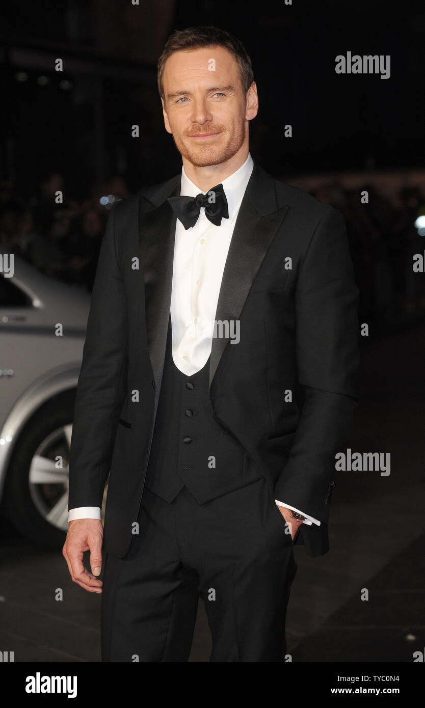 Irish actor Michael Fassbender attends a screening of "Steve Jobs" on ...