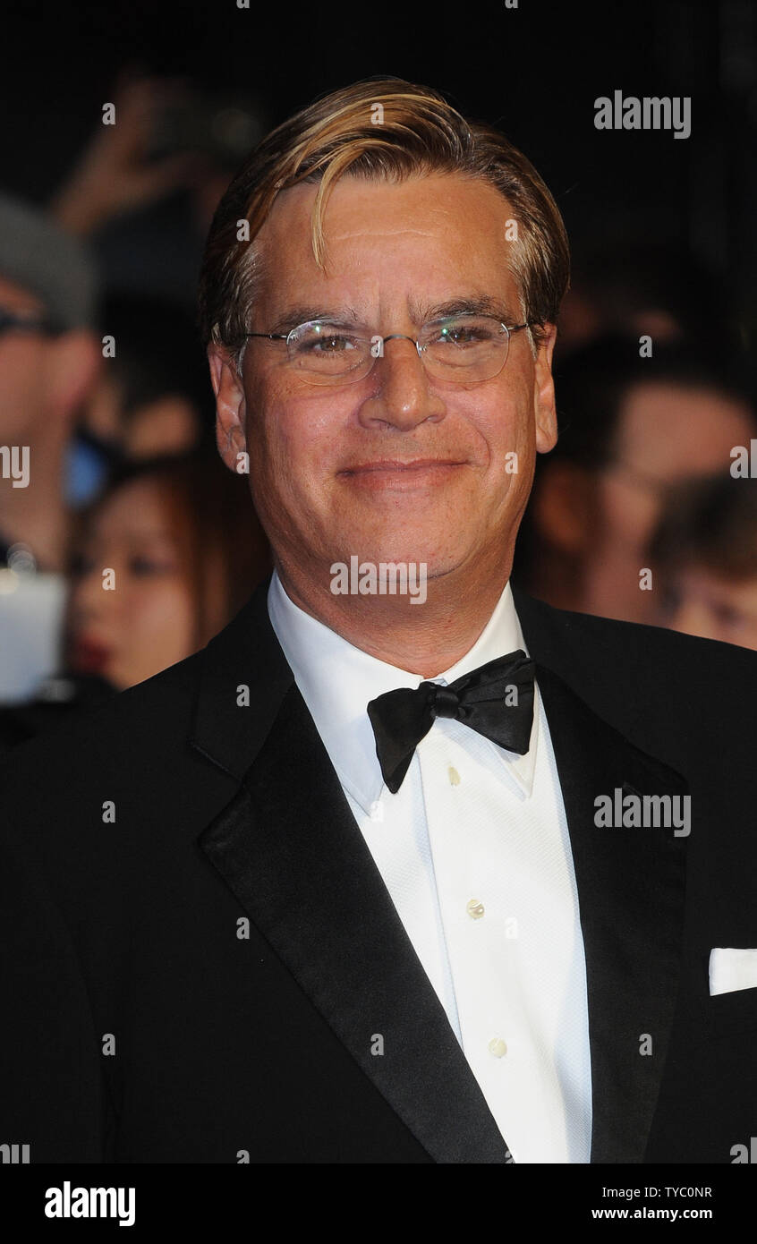 American screenwriter Aaron Sorkin attends a screening of "Steve Jobs ...