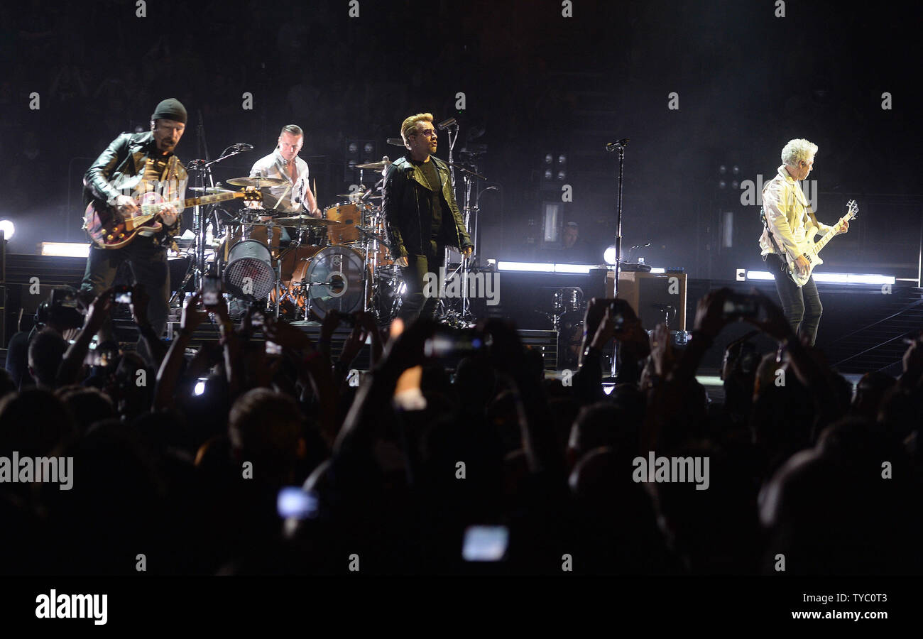 U2 perform at the O2 Arena in London on October 25, 2015. Photo by Rune ...
