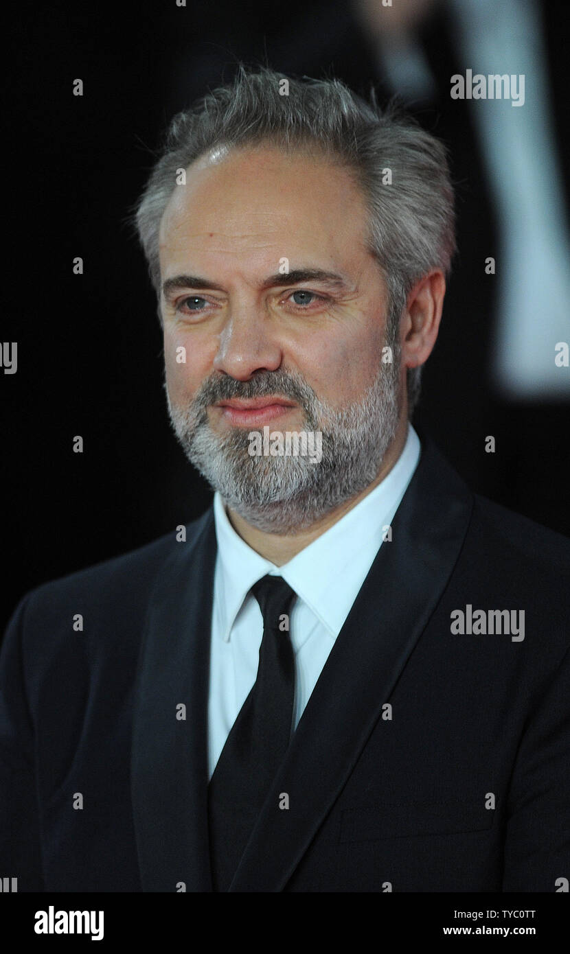 English director Sam Mendes attends the World Premiere of new Bond film ...