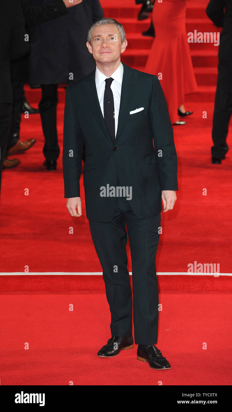 English actor Martin Freeman attends the World Premiere of new Bond ...