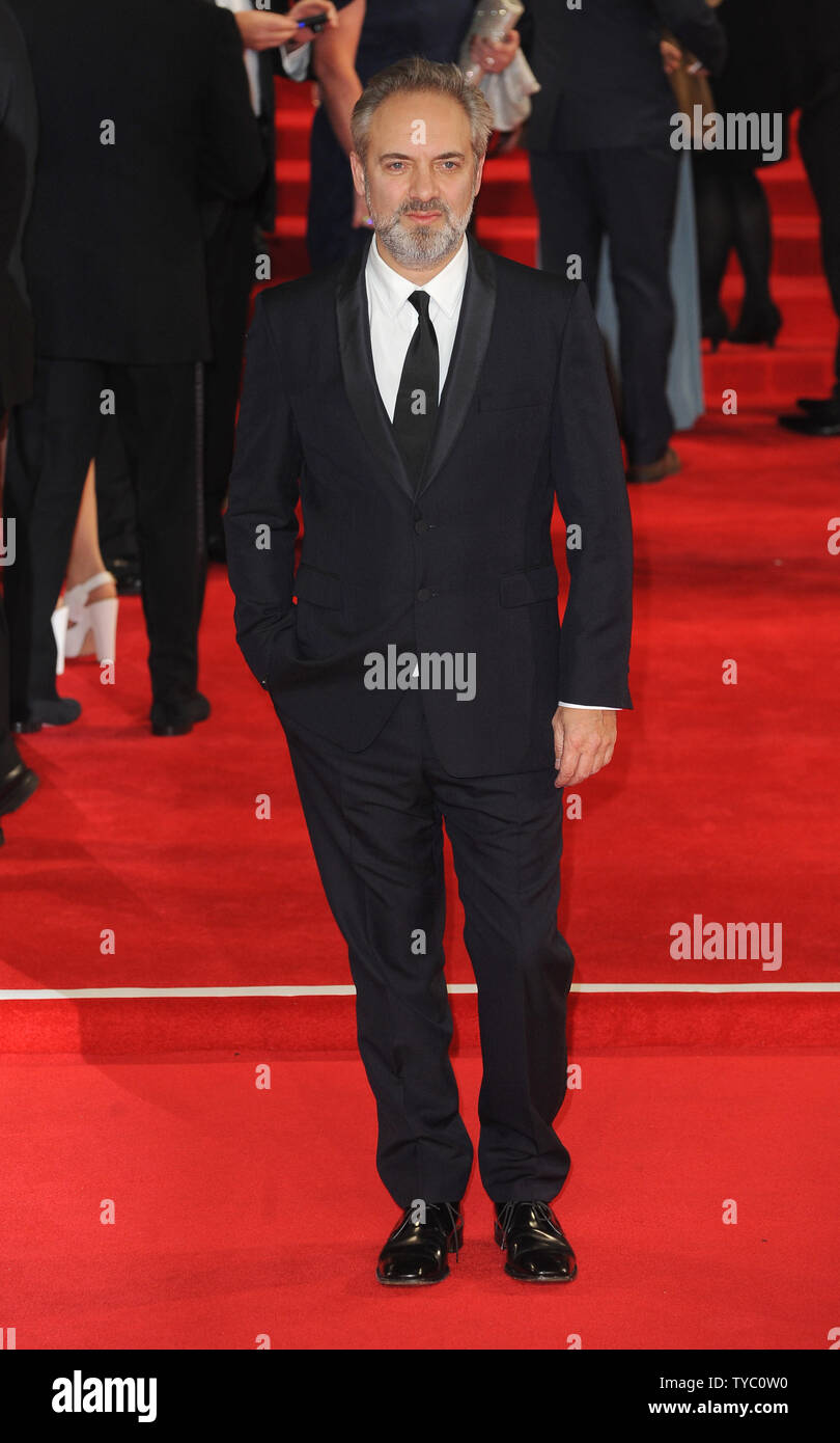 English director Sam Mendes attends the World Premiere of new Bond film ...
