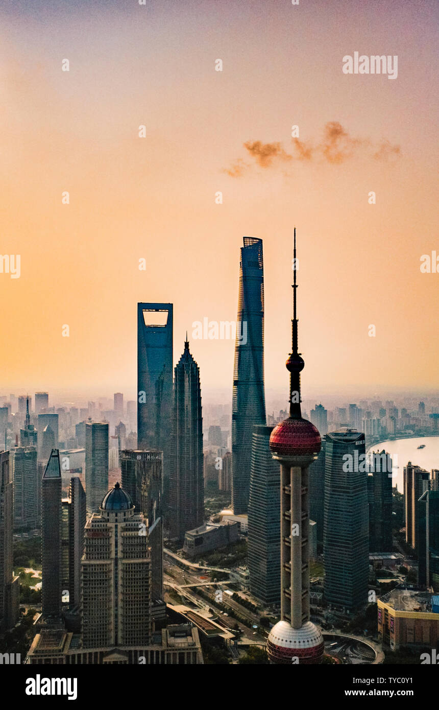 City skyscrapers and skyline buildings Stock Photo - Alamy