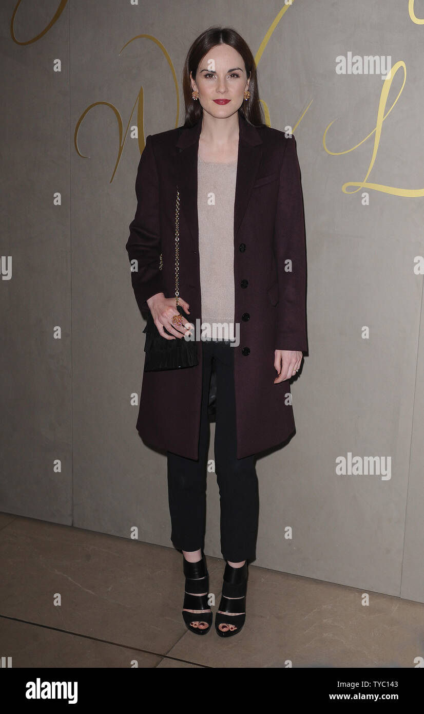 English actress Michelle Dockery attends the Burberry Festive Film ...