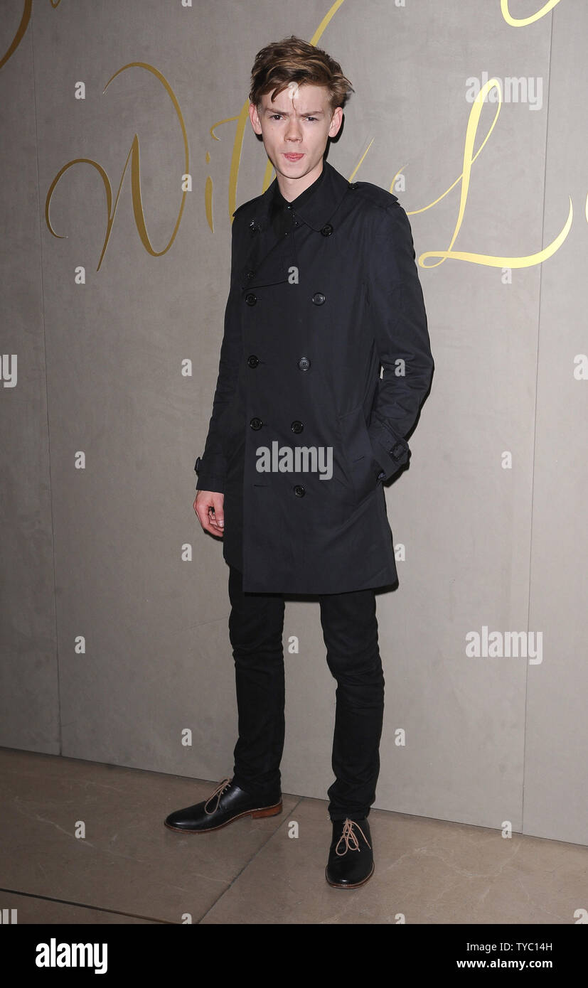 English actor Thomas Sangster attends the Burberry Festive Film ...