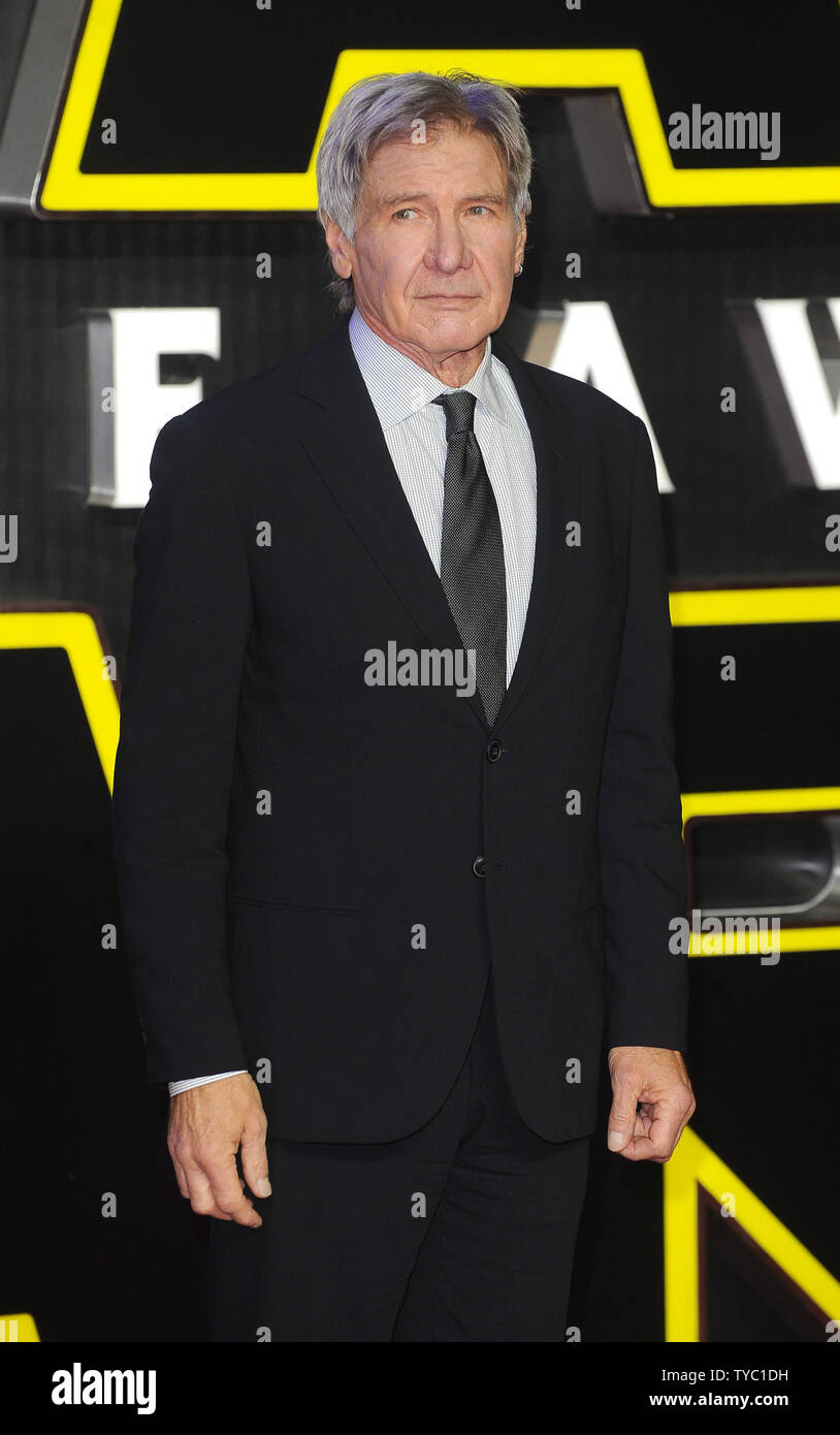 American actor Harrison Ford attends the European Premiere of “Star ...