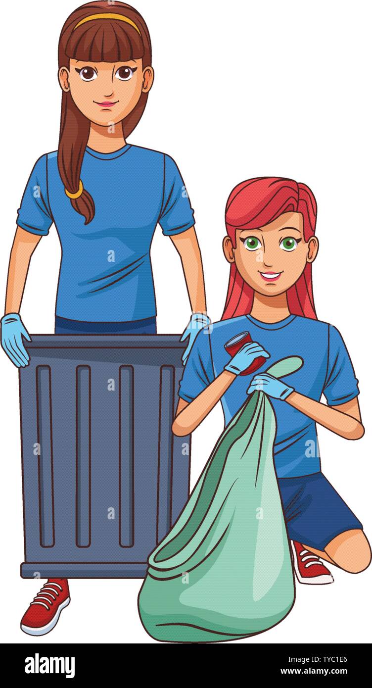 cleaning service person avatar cartoon character Stock Vector Image ...