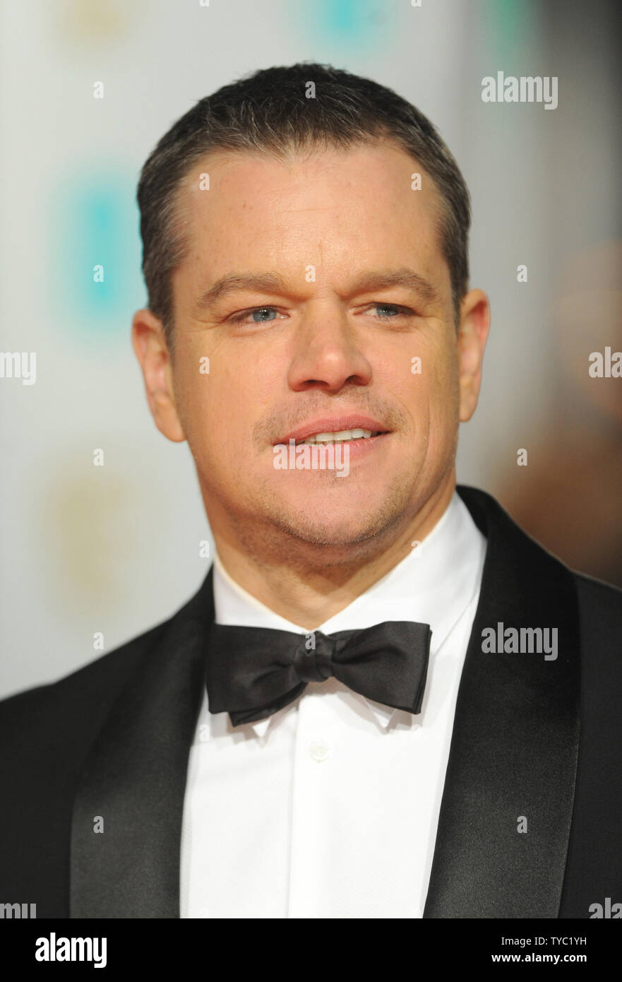 American actor Matt Damon attends the EE British Academy Film Awards ...